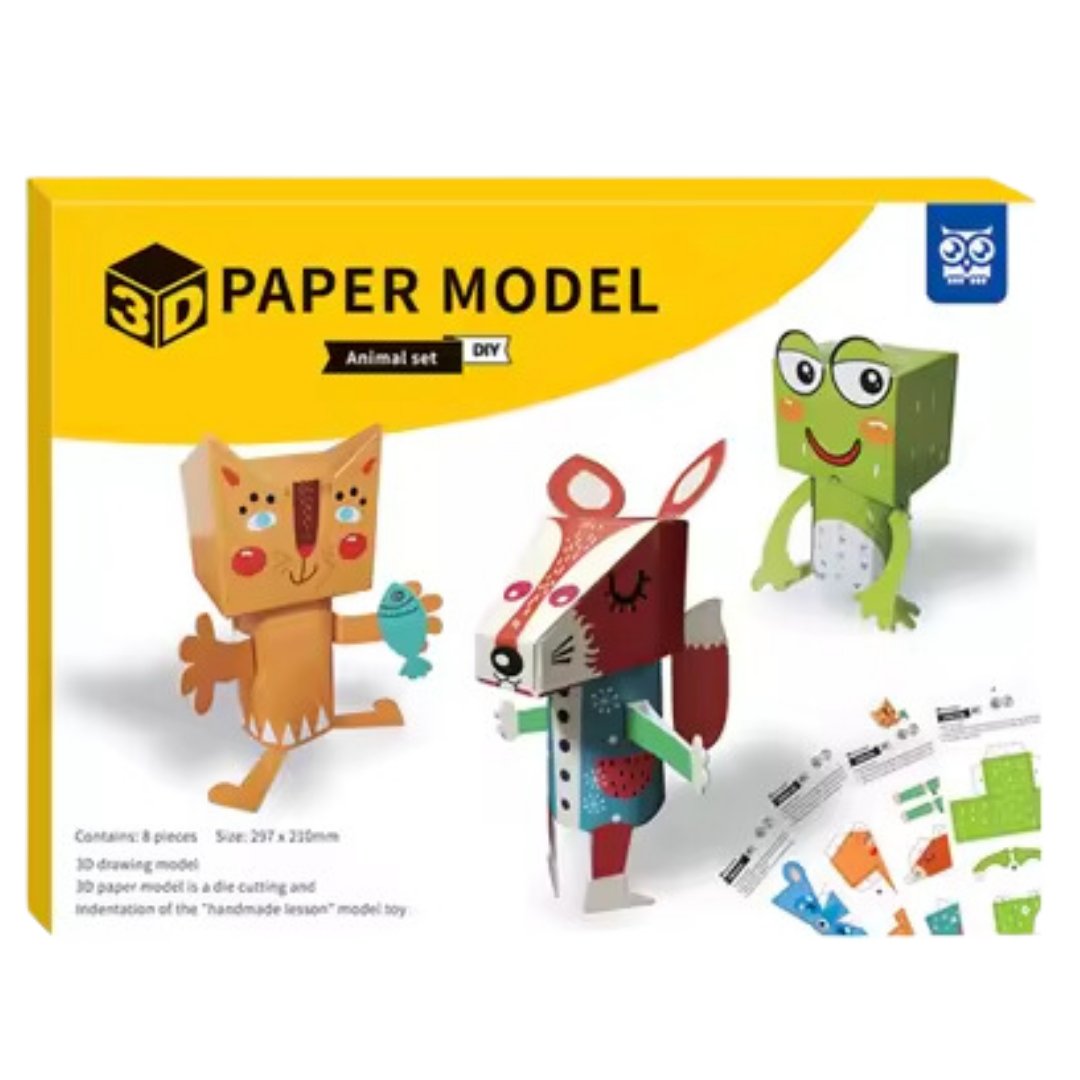 Crafty Creatures: Stimulate Learning & Creativity with 3D Animal Paper ...