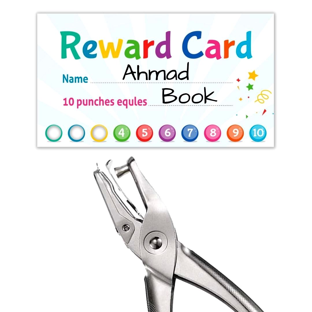 Reward Card Incentive Loyalty Reward Card for Classroom - Punch Card 1 ...