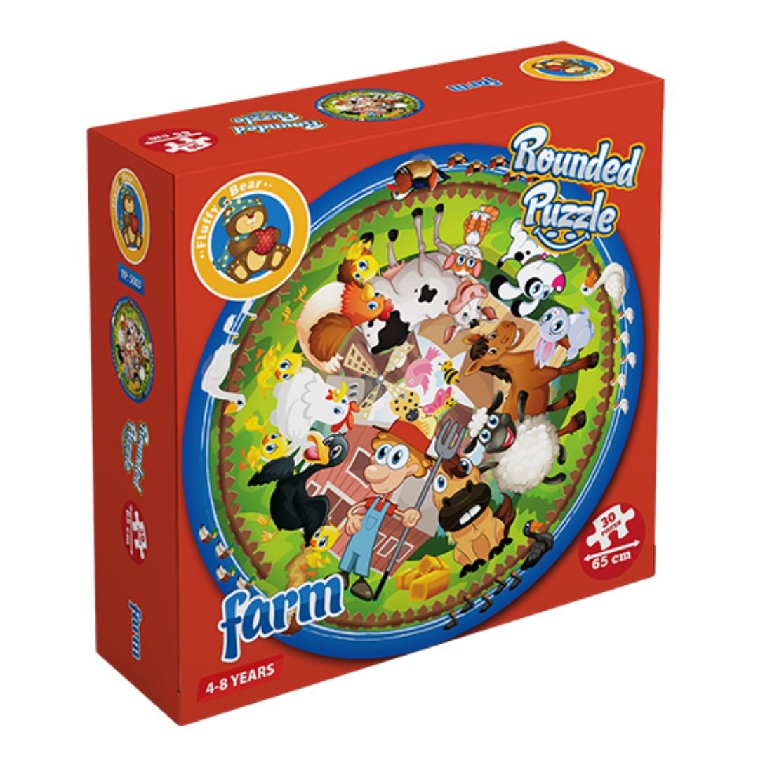 Rounded Puzzle for Kids - Farm – Fun Learning Store